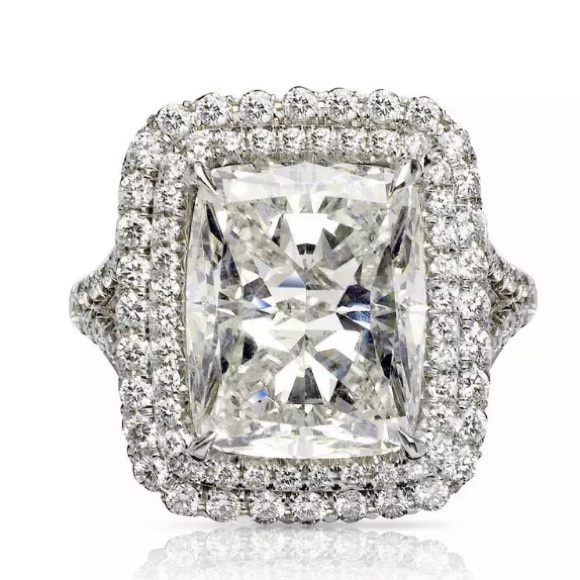 Jewelry | S925platinum Huge 684ct Cz Diamond Bling Ring | Poshmark